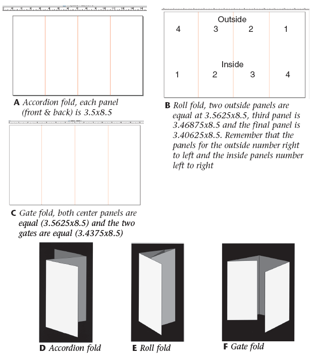 Setting Up A Folded Brochure